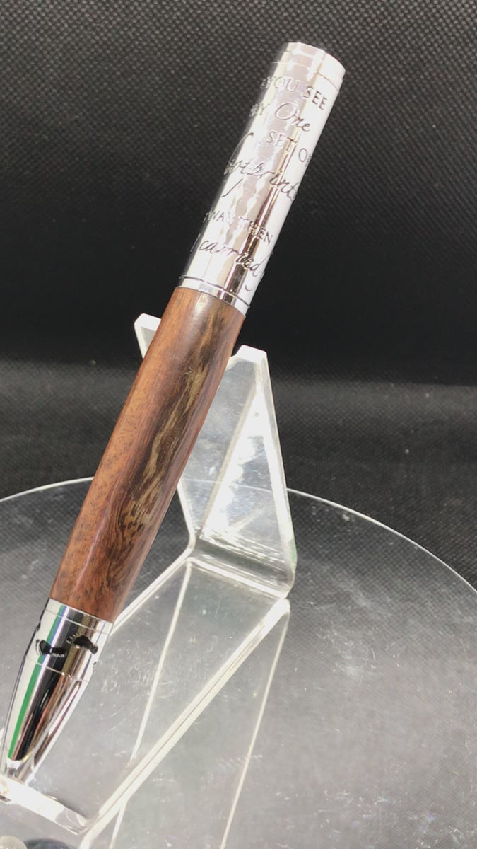 Footprints poem pen – Frederickswoodwork